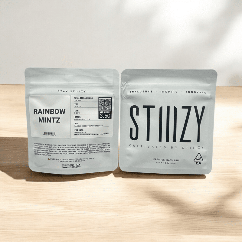 RAINBOW MINTS 3.5g (STIIIZY) HYBRID 33%THC 🔥🔥 - Splash Bros.